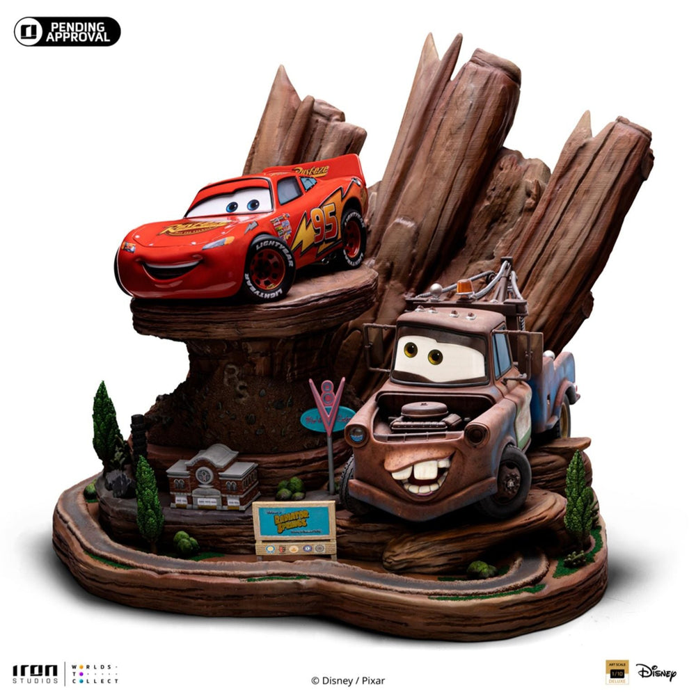Disney Cars - Lightning Mcqueen & Tow Mater Deluxe 1/10 Statue by Iron