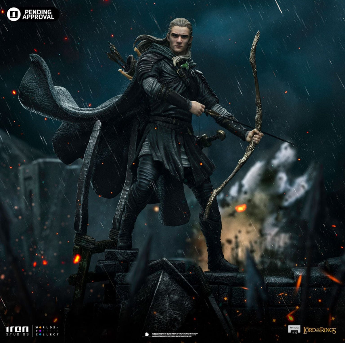 Legolas Unleashed The Lord of the Rings Art Scale 1/10 Statue By Iron