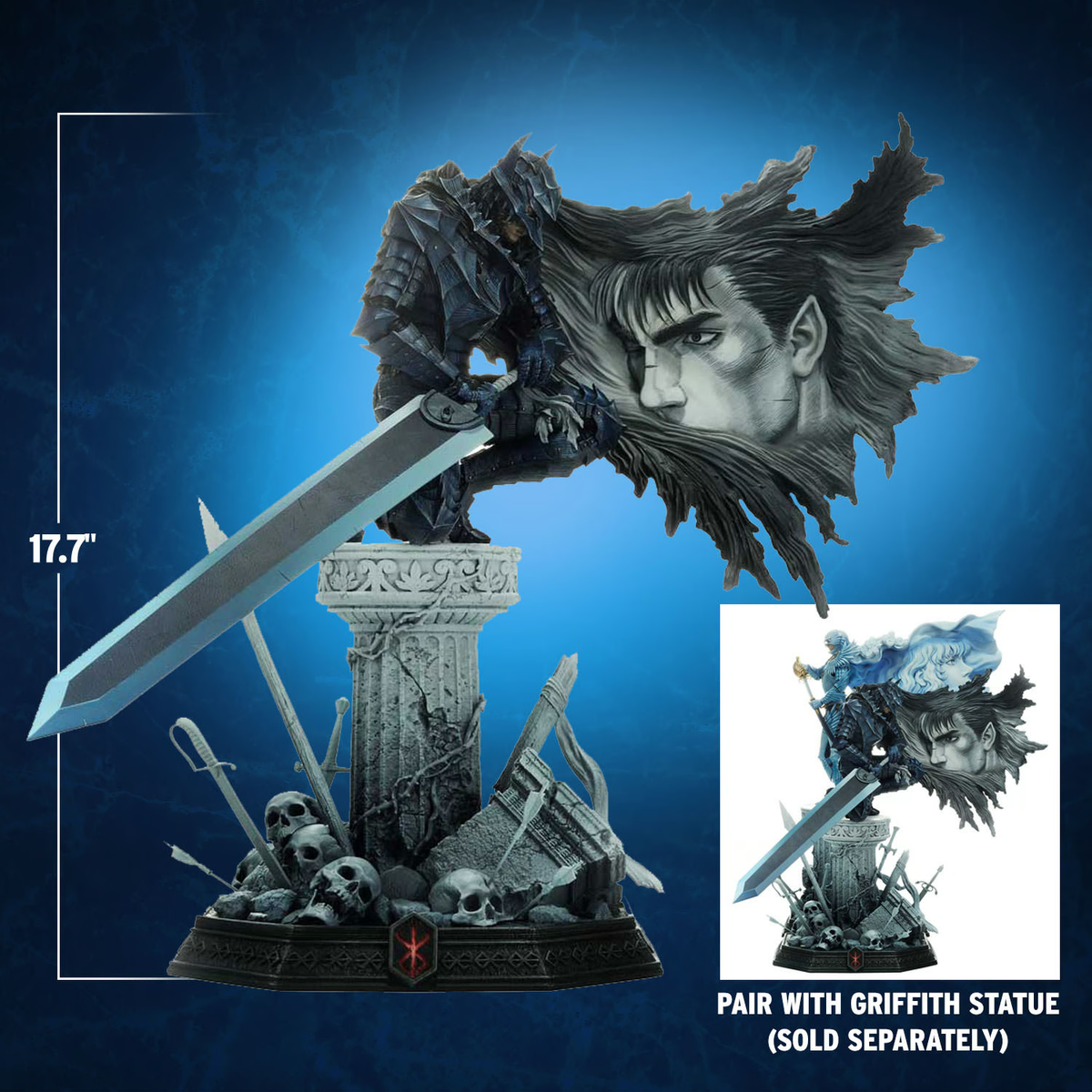 Berserk Legacy Art "Kentaro Miura" Guts 1/6 Scale Statue By Prime 1 St