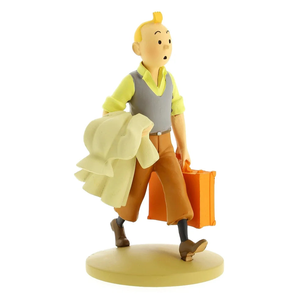 ADVENTURES OF TINTIN - TINTIN ON THE ROAD STATUE BY MOULINSART