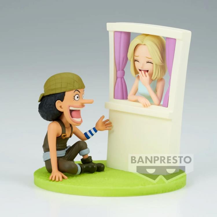 One Piece World Collectible Usopp & Kaya Figure By Banpresto