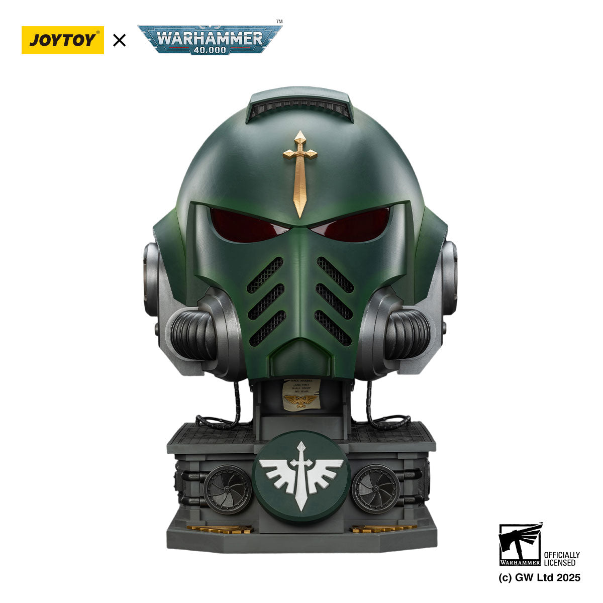 Warhammer 40,000 Dark Angels Mk. X Helmet Replica with Display Stand