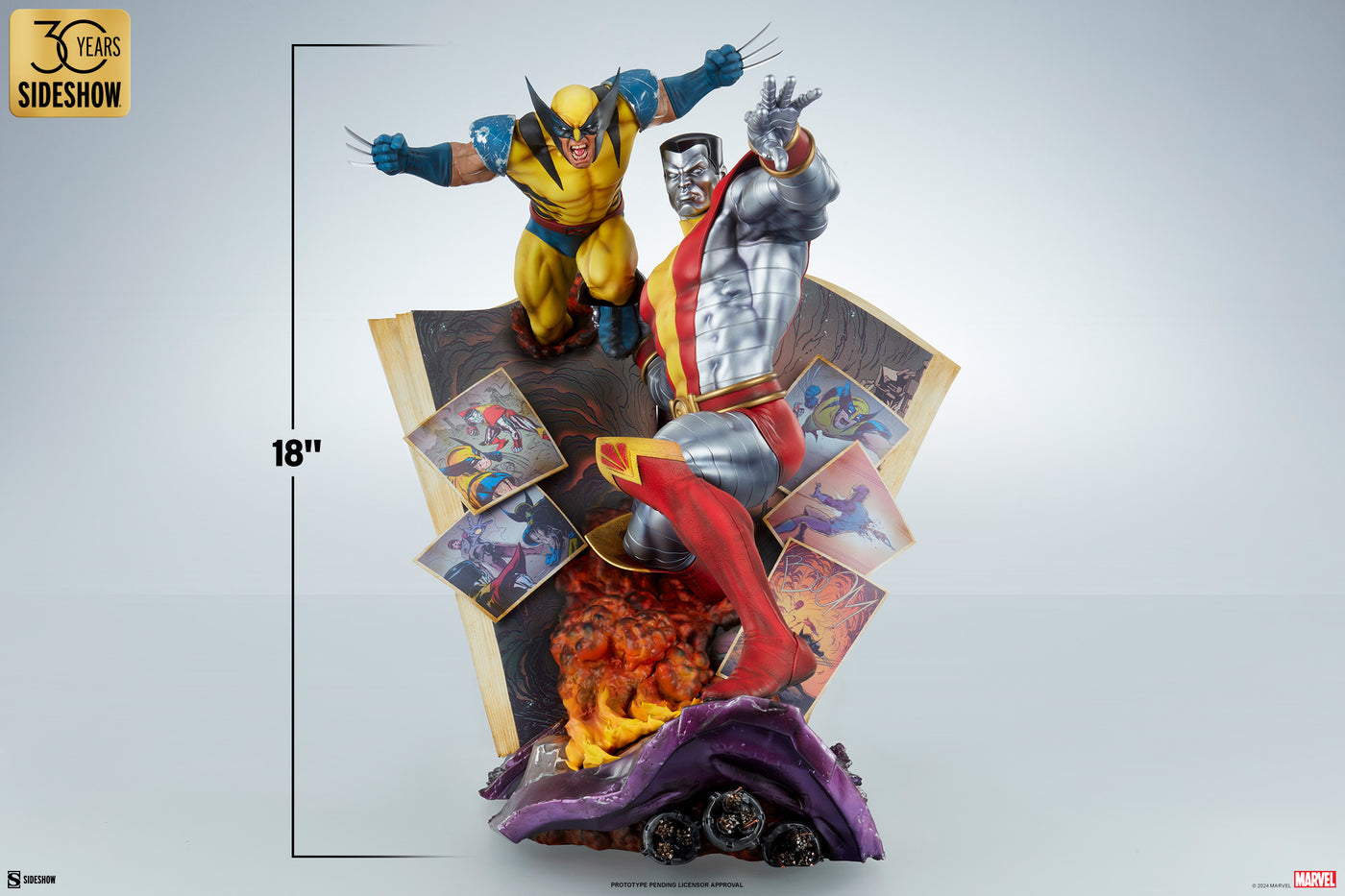 Fastball Special: Colossus and Wolverine Statue by Sideshow Collectibl