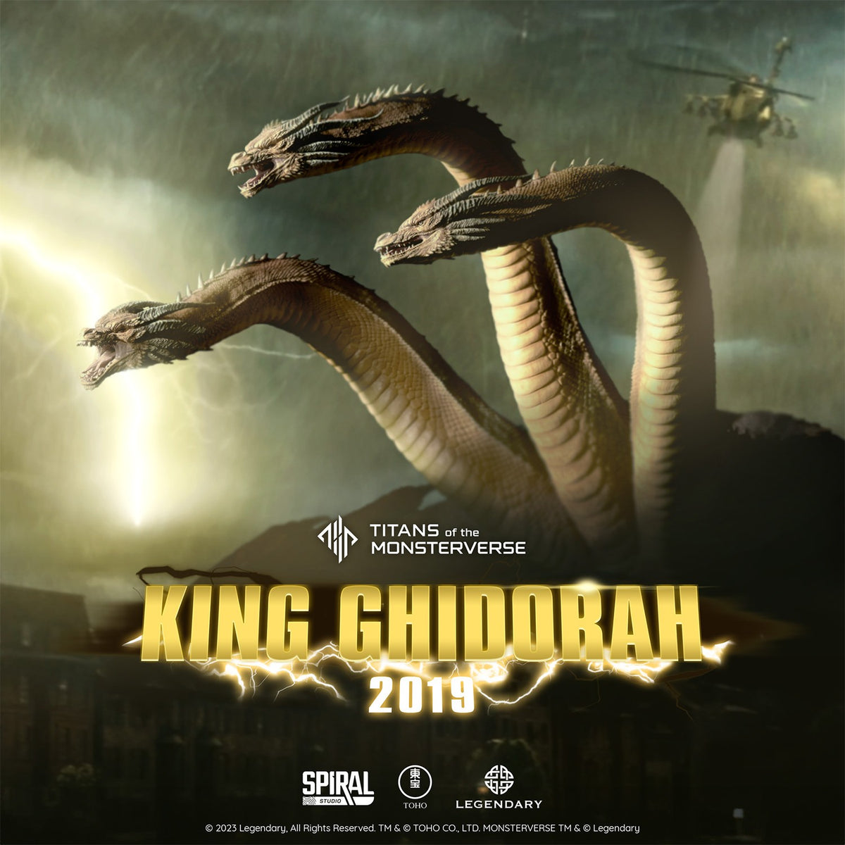 King Ghidorah (2019) Titans of the Monsterverse Statue by Spiral Studi