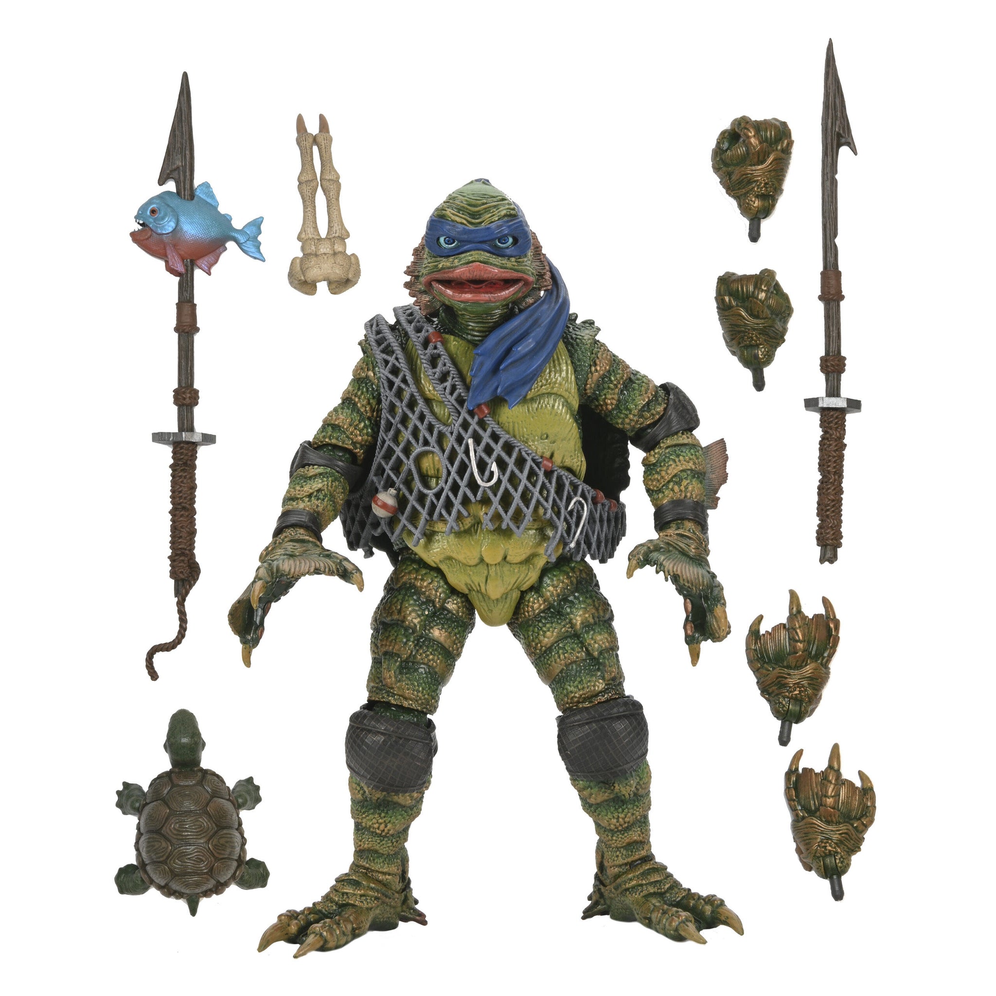 Universal Monsters x TMNT Ultimate Leonardo as the Creature from the B