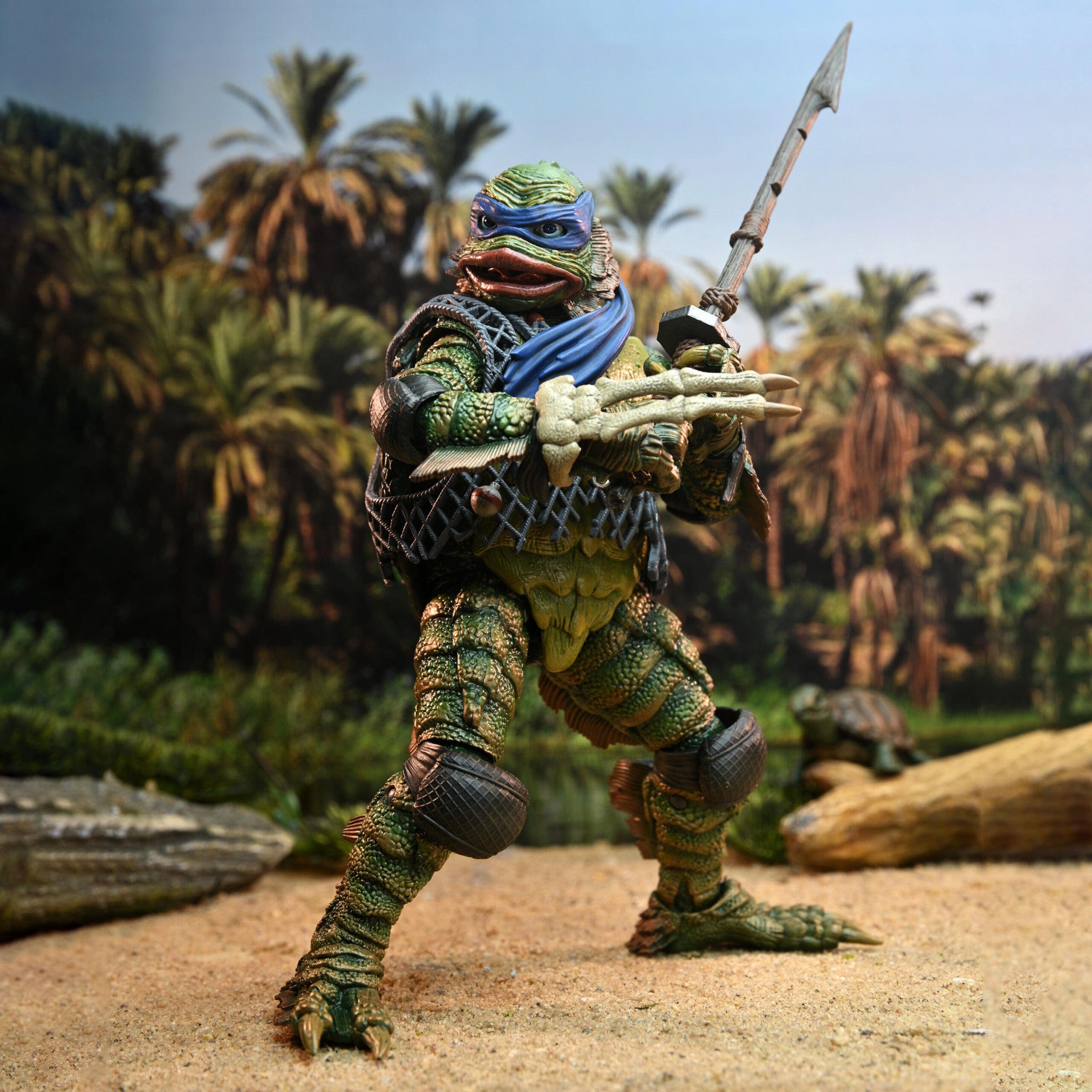 Universal Monsters x TMNT Ultimate Leonardo as the Creature from the B