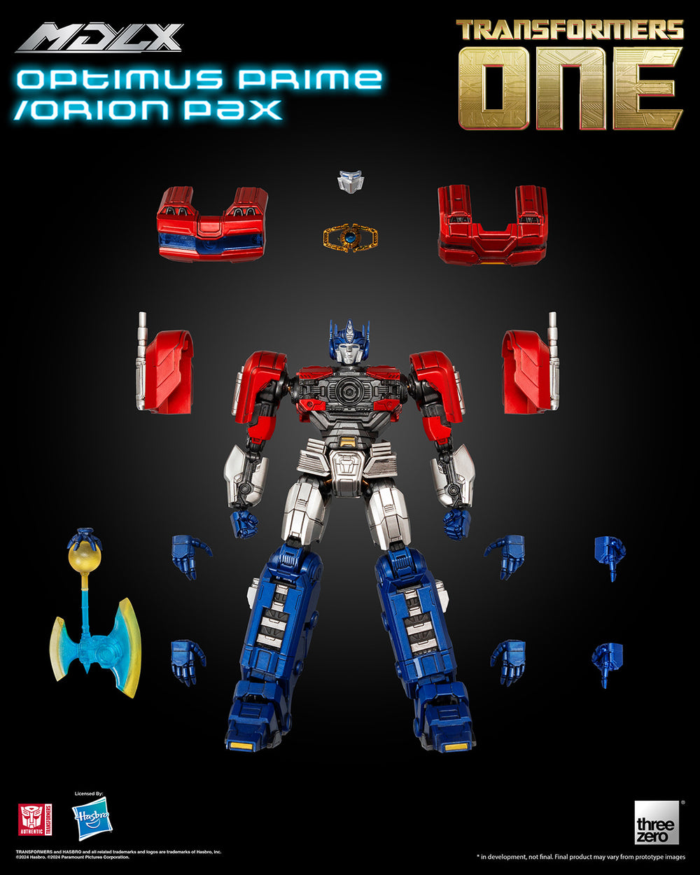 Transformers One Optimus Prime/Orion Pax MDLX Action Figure By Threeze
