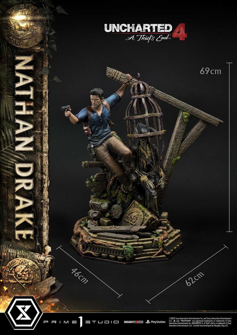 Uncharted 4: A Thief's End Nathan Drake DX Statue by Prime 1 Studio